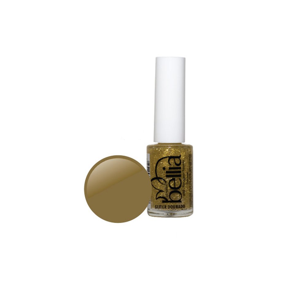 Esmalte Bellia Gliter – Gliter Dourado – ShuV2
